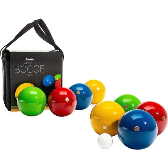 Toys Bocce Ball Set 8 Wooden Bocce Balls And 1 Pallino Beach Backyard Lawn Poshmark